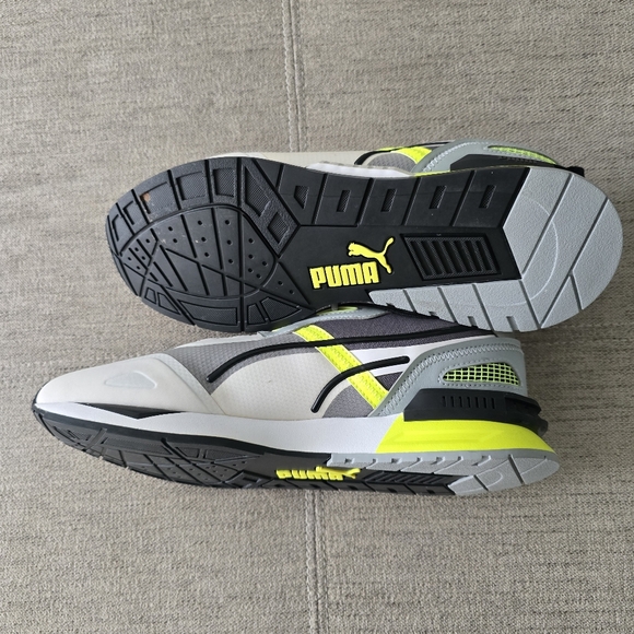 Puma | Shoes | Puma Mirage Tech Neon Yellow And Grey Sz 95 | Poshmark